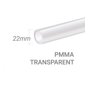 Tube plexi PMMA Incolore 22x3mm - Aladecoupe.com